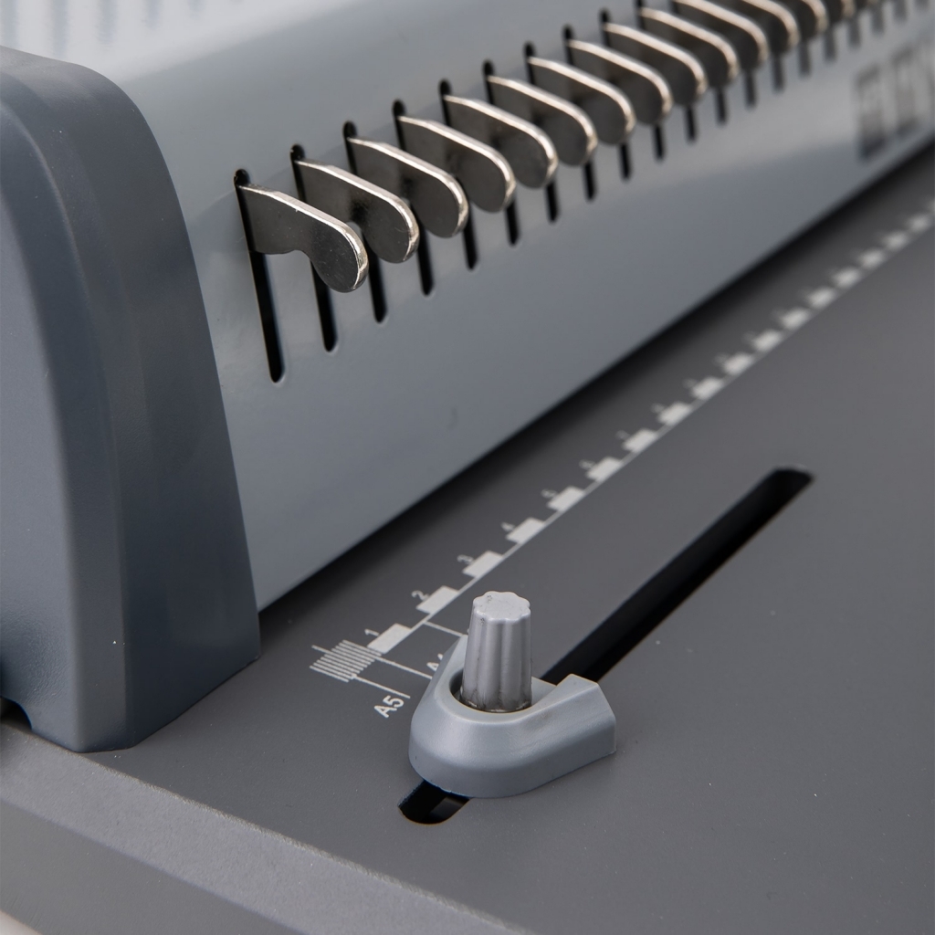 Įrišimo aparatas Deli 3873, muša 21 skylę, sega iki 450 lapų | Capsule.lt